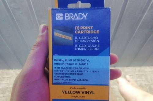 Картридж маркировачный brady yellow vinyl