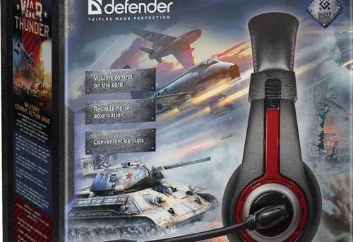 Игровые наушники проводные с микрофоном Defender W