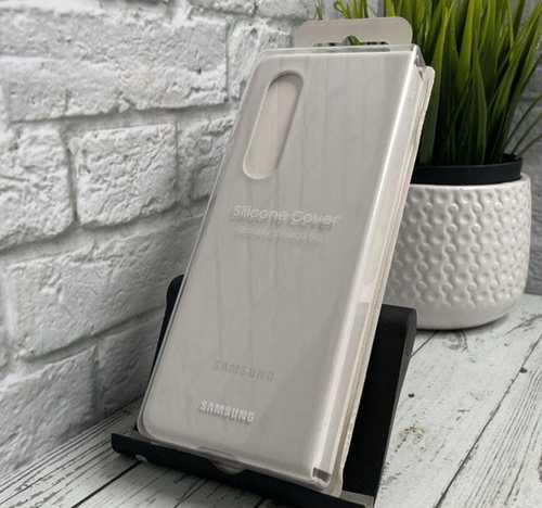 Чехол Silicon Cover Samsung Z Fold 3 новый ориг