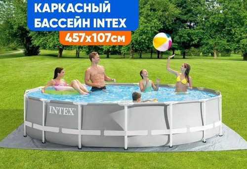 Каркасный бассейн Intex 457х107см + насос 26724NP