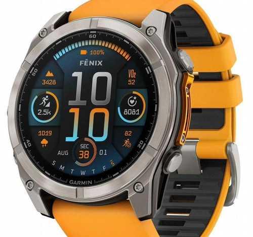 Garmin Fenix 8 — 51 мм amoled Sapphire Titanium Sp