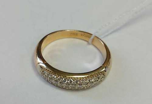 Золотое кольцо 16,5р бриллианты (50400)