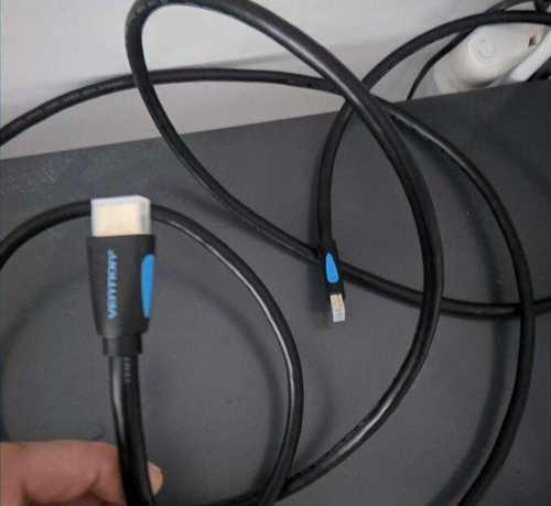 Hdmi кабель Vention Ethernet 2.0 3м
