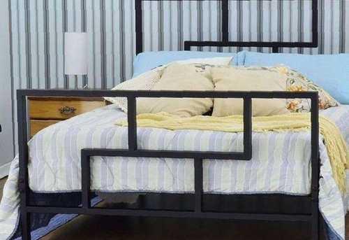 Мебель в стиле лофт, кровать двуспальная
