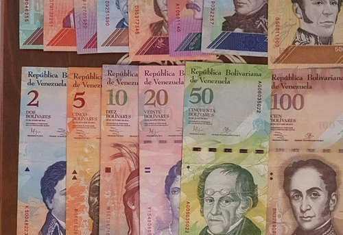 Венесуэла набор банкнот 21 штука UNC