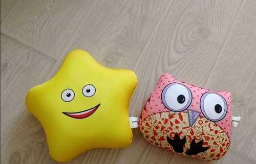 Новые подушки игрушки антистресс Звезда и Сова