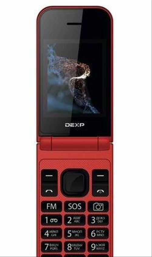 Сотовый телефон dexp V244 Dual Red 2.4"+1.44" 320x
