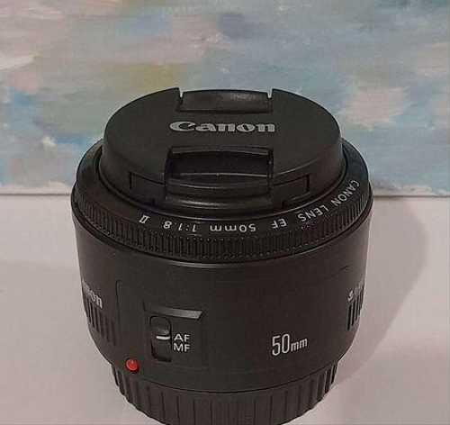 Oбъектив Canon EF 50mm 1: 1.8 II