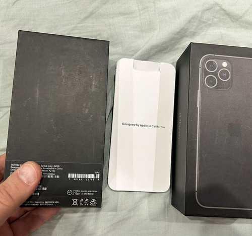 Коробка от iPhone 11 pro Space gray 64 gb