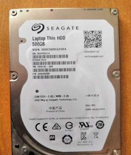 Жесткий диск для ноутбука 500 гб Seagate HDD