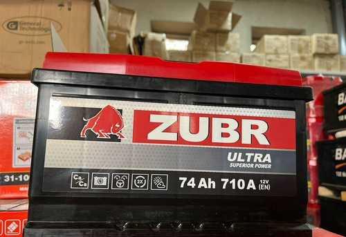 Аккумулятор 74 ач Zubr Ultra Низкий Корпус Exide