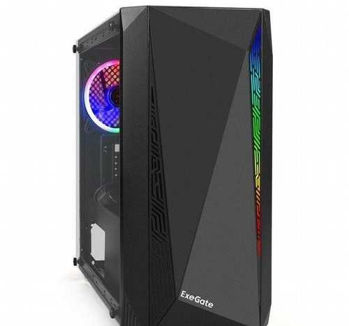 Exegate EX294384RUS Корпус Minitower ExeGate Mistery R2 (mATX, без бп, 2*USB 1*USB3.0, аудио, черный