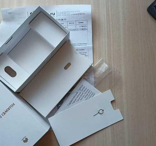Коробка от Huawei p SMART z с чеком и документами