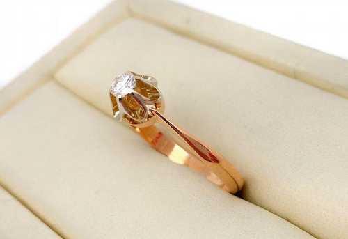 Золотое кольцо с бриллиантом 585пр. размер: 17,5