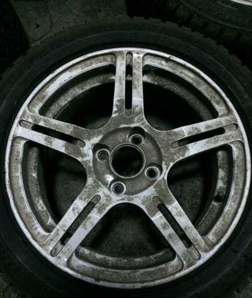 Slik L1819 ковка R15 4x98 шипы Bridgestone 195/50