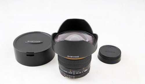 Супер ширик Samyang 14 mm f/ 2.8 байонет Nikon