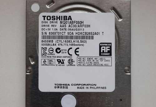 Жесткий диск для ноутбука 500 гб Toshiba