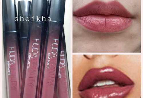 Huda beauty помада demi matte sheikha