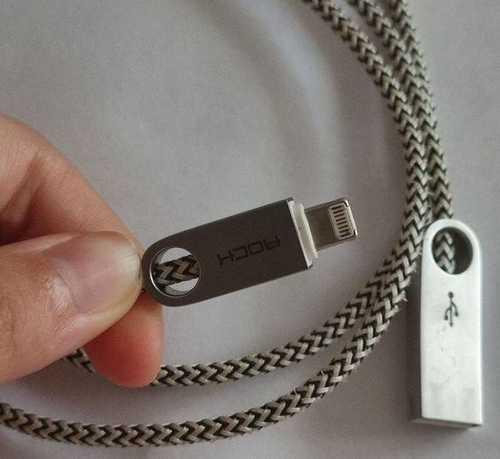 Зарядный шнур Lightning и micro USB