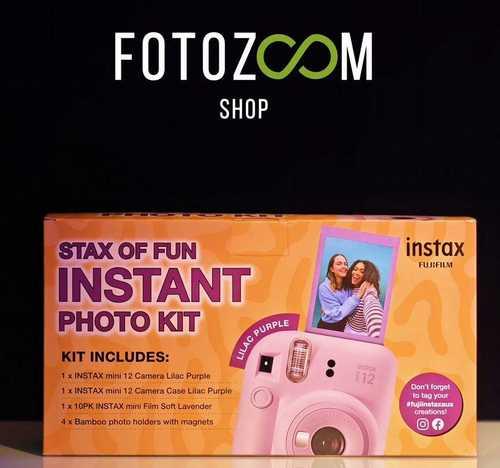 Fujifilm Instax Mini 12 Photo Kit Purple