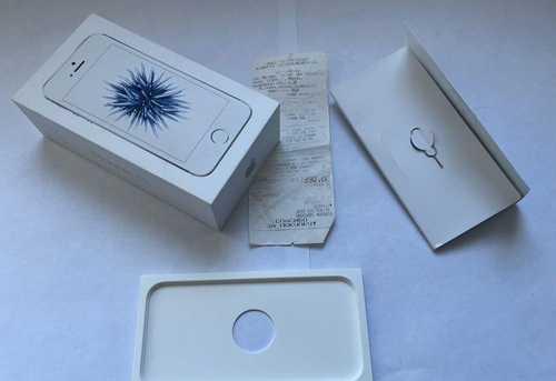 Коробка от Apple iPhone SE с чеком
