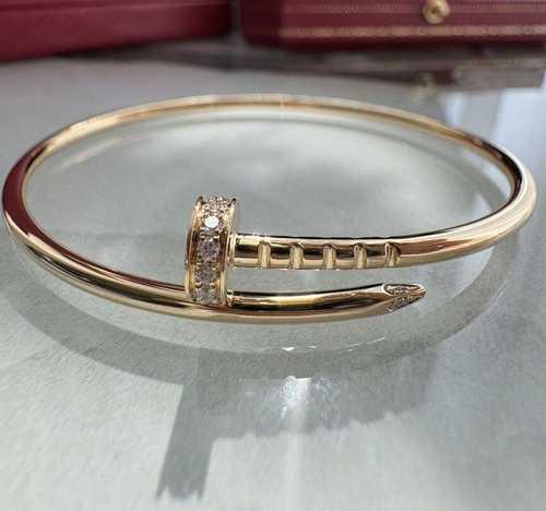 Браслет Cartier гвоздь с бриллиантами золотой