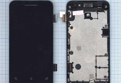 Дисплей для Asus ZenFone 4 A400CG черный c рамкой