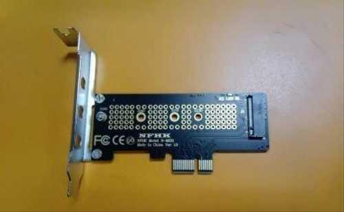 Переходник SSD nvme M.2 to PCI-e x1