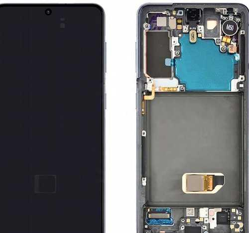 Дисплей для Samsung S21 модуль Серый - (oled) (Ful