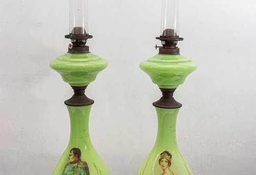 Пара керосиновых ламп «Наполеон и Жозефина»