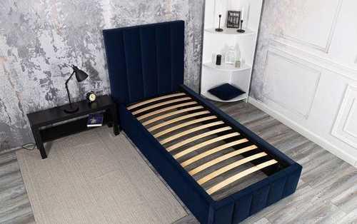 Кровать 80х200 синий Богема