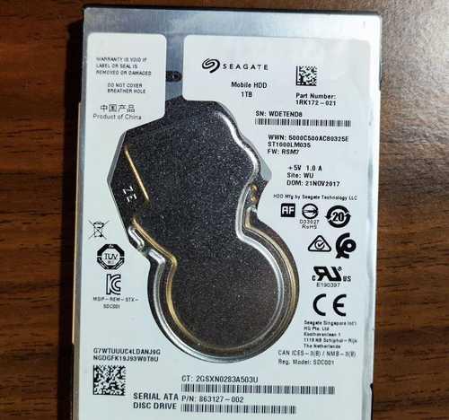 Жесткий диск Seagate 1 Tb