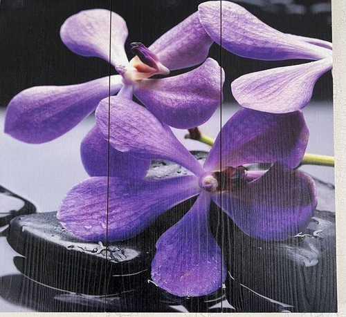 Картина орхидея из дерева