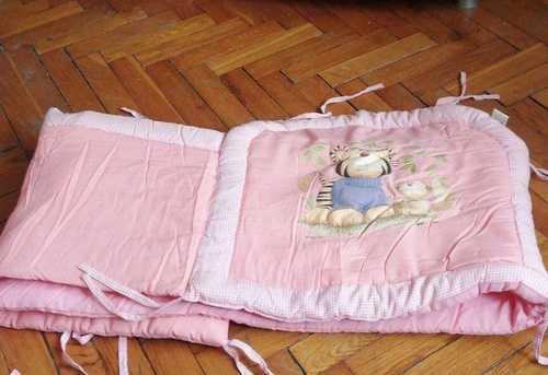 Балдахин в кроватку, одеяло, бортики