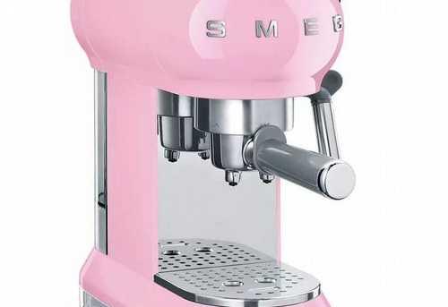 Кофеварка рожковая Smeg ECF01, розовый
