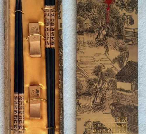 Китайские палочки с подставками. Подарочн.упаковка