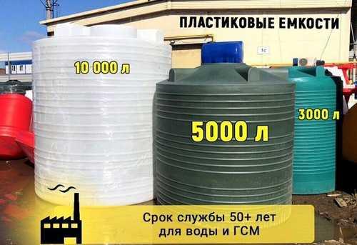Емкость для воды пластиковая 5000 литров