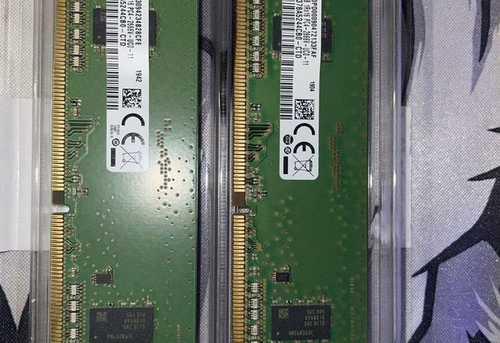 Оперативная память DDR4, 4гбx2 шт, 2666мгц
