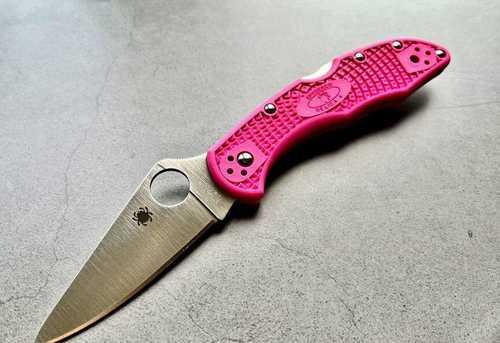 Нож складной Spyderco Delica, S30V Blade, Pink