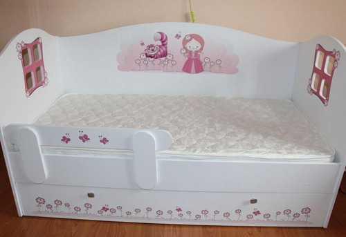 Кровать для девочки 165*86 см с матрасом