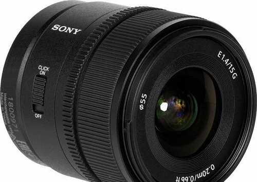 Sony E 15mm F/1.4 G Lens (Новый)