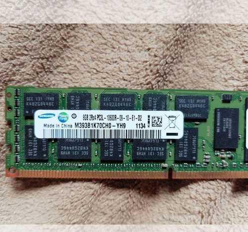 Samsung M393B1K70CH0-YH9 PC3L-10600 1333Mhz ECC RE