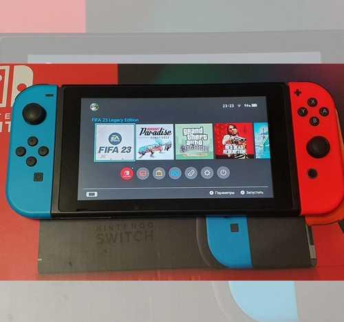 Nintendo switch rev 2 прошитая 256GB