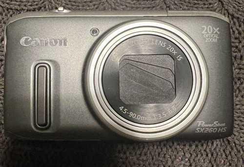 Компактный фотоаппарат canon sx 260 hs