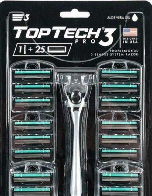 TopTech 3 Pro. Бритва + 25 насадок