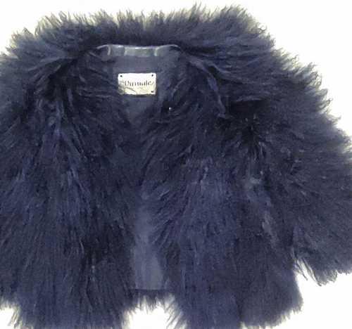 Шубка из ламы Virtual fur collection сапфир, шуба