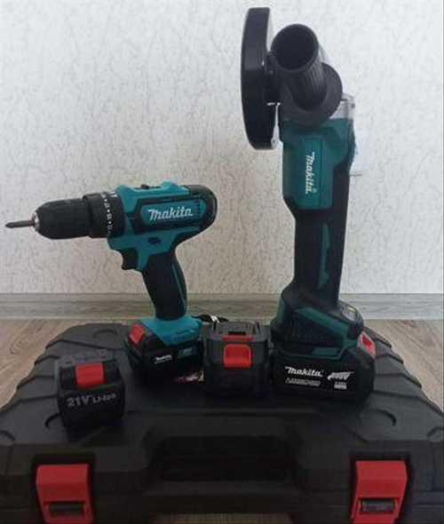 Болгарка makita+шуруповерт makita 21в