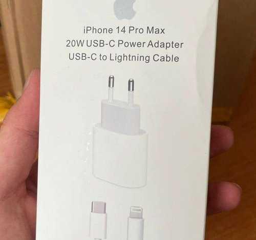 Быстрая Зарядка 20w на iPhone Кабель   Блок