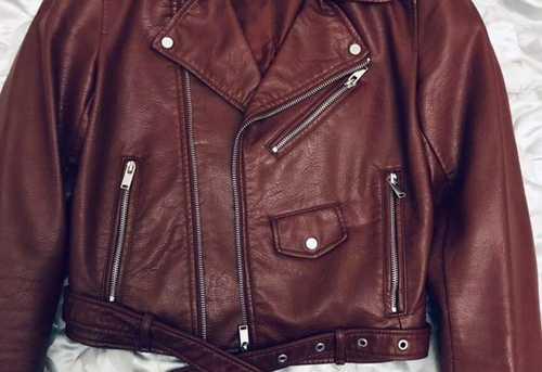 Куртка кожаная Zara женская 42 44 размер