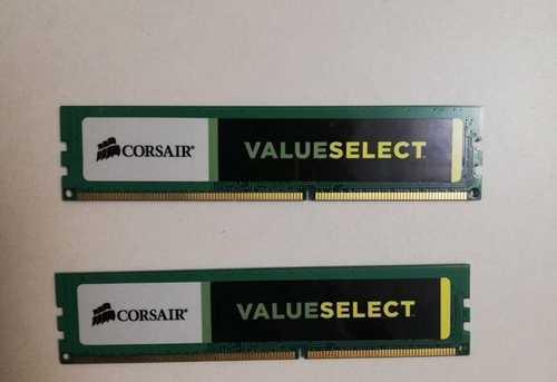 Corsair 4 гб (2 гб x 2 шт.) DDR3 1333 мгц dimm CL9